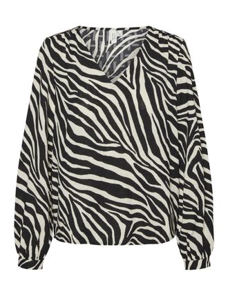 Vero Moda VMTEAGAN L/S V-Neck TOP WVN BTQ GA