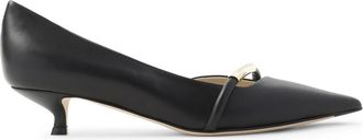 Giorgio Armani Femme, Chaussures, Noir, Taille: 38 EU Escarpins en cuir