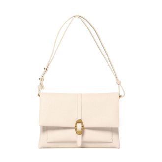 Coccinelle Femme, Sacs, Blanc, Taille: ONE Size Sac &agrave; Bandouli&egrave;re Chic avec Fermeture Boucle