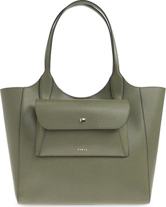 Furla Femme, Sacs, Vert, Taille: ONE Size Lea Medium Shopper Bag