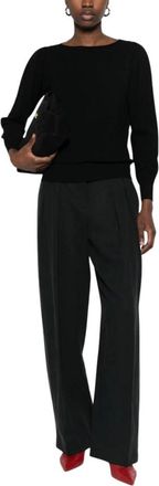 Twinset Femme, Pulls, Noir, Taille: 38 FR Pulls &agrave; col rond