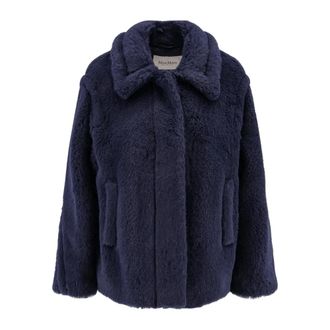 Max Mara Pelzmantel - - Jackets - Damen - Blau - S