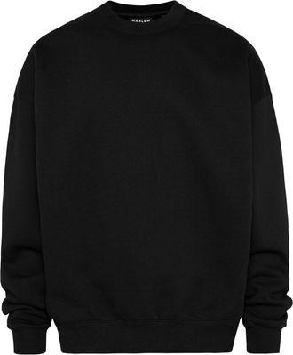 Harlem Soul Herren/Damen Sweatshirt Oversize AD-AM | Langarm Sweatpullover Unisex Black XXL