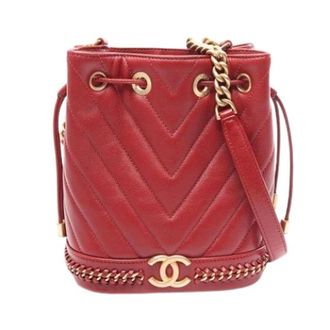 Chanel Sac seau vintage Chanel doccasion - Femme - Pre-owned - Rouge - Taille: ONE Size