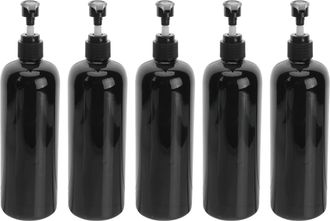 SOLUSTRE Solustre 5 St&uuml;cke Pumpflasche Pumpspender Nachf&uuml;llbar Pumpseifenspender 500ml Duschgel Pumpe Gelspender Hygiene Reinigung Fl&uuml;ssigkeiten Flasche f&uuml;r K&uuml;