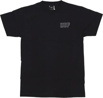 HUF Schwarzes Rundhals-Kurzarm-T-Shirt - - Tops - Herren - Schwarzk - XL