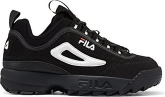 Fila Fila Baskets Strada Disruptor pour homme, Noir (Noir/blanc/rouge vin.), 47 EU