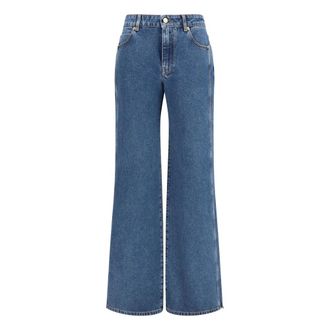 Balmain Straight Wide-Leg Jeans - - Jeans - Damen - Blau - M