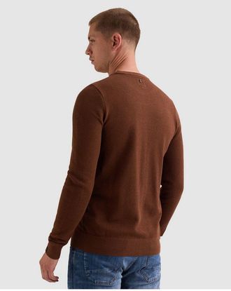 PME Legend Rundhalspullover mit Logo Stickerei