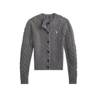 Polo Ralph Lauren Zopfstrick-Cardigan - - Knitwear - Damen - Grau - S