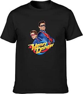 Spangled Henry Danger Poster T-Shirt Mens Unisex Black Tees S