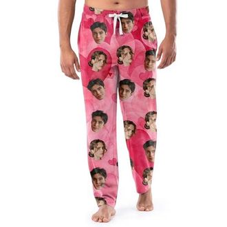 Generic Pantalon de pyjama personnalis&eacute; pour homme et femme avec cordon de serrage et poche, cadeaux personnalis&eacute;s pour amoureux, papa, maman, famille, 5 - Bo