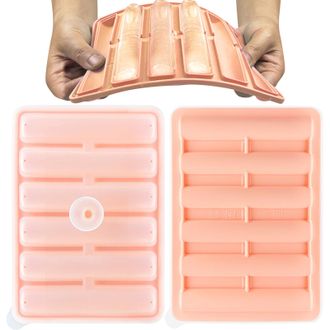 Generic Eisformen F&uuml;r Cocktails | Leicht Loslassendes Langes Silikon | Gefrierschrank Eisschale Form mit Trichter - F&uuml;r Whisky Verkostung Party Getr&auml;nke Party