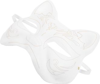 Valiclud ELAYARD DIY Katzenmaske aus Papier Blanko Maske zum Bemalen Leichtes Material f&uuml;r Karneval Halloween Maskerade Party Cosplay Erwachsene Kreative Baste