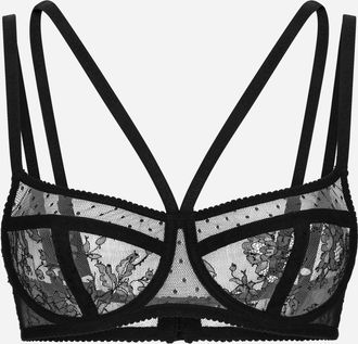 Dolce & Gabbana Balconette-bh Aus Spitze - Frau Unterwäsche Schwarz Spitze 1