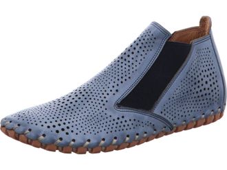 Gemini Damen Stiefeletten Chelsea Boots Leder 031196-02, Gr&ouml;&szlig;e:41 EU, Farbe:Blau