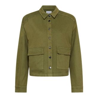 Saint Tropez IluSZ Jeansjacke - - Jackets - Damen - Gr&uuml;n - M