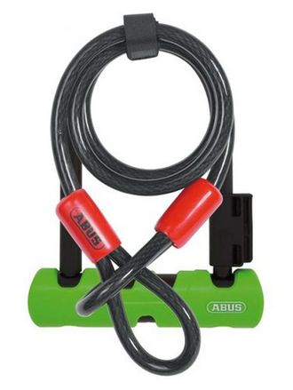 ABUS B&uuml;gelschloss Ultra 410 + SH34-Halterung + Sicherungskabel Cobra 10/120 - Fahrradschloss mit Rundb&uuml;gel - ABUS-Sicherheitslevel 8 - 140 mm B&uuml;gelh&ouml;he, Sc