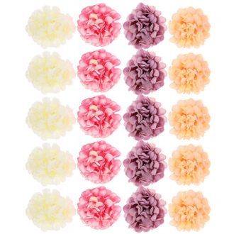 FOMIYES 20 St&uuml;ck Kleiner K&uuml;nstliche Seidenblumen Chrysanthemen Bl&uuml;tenk&ouml;pfe Bastelblumen f&uuml;r Dekoration Selbstgemacht Mehrfarbig
