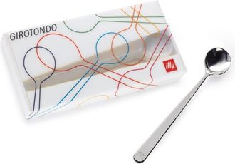 Illy 6 Girotondo Kaffeelöffel, 160 mm lang, entworfen von Matteo Thun