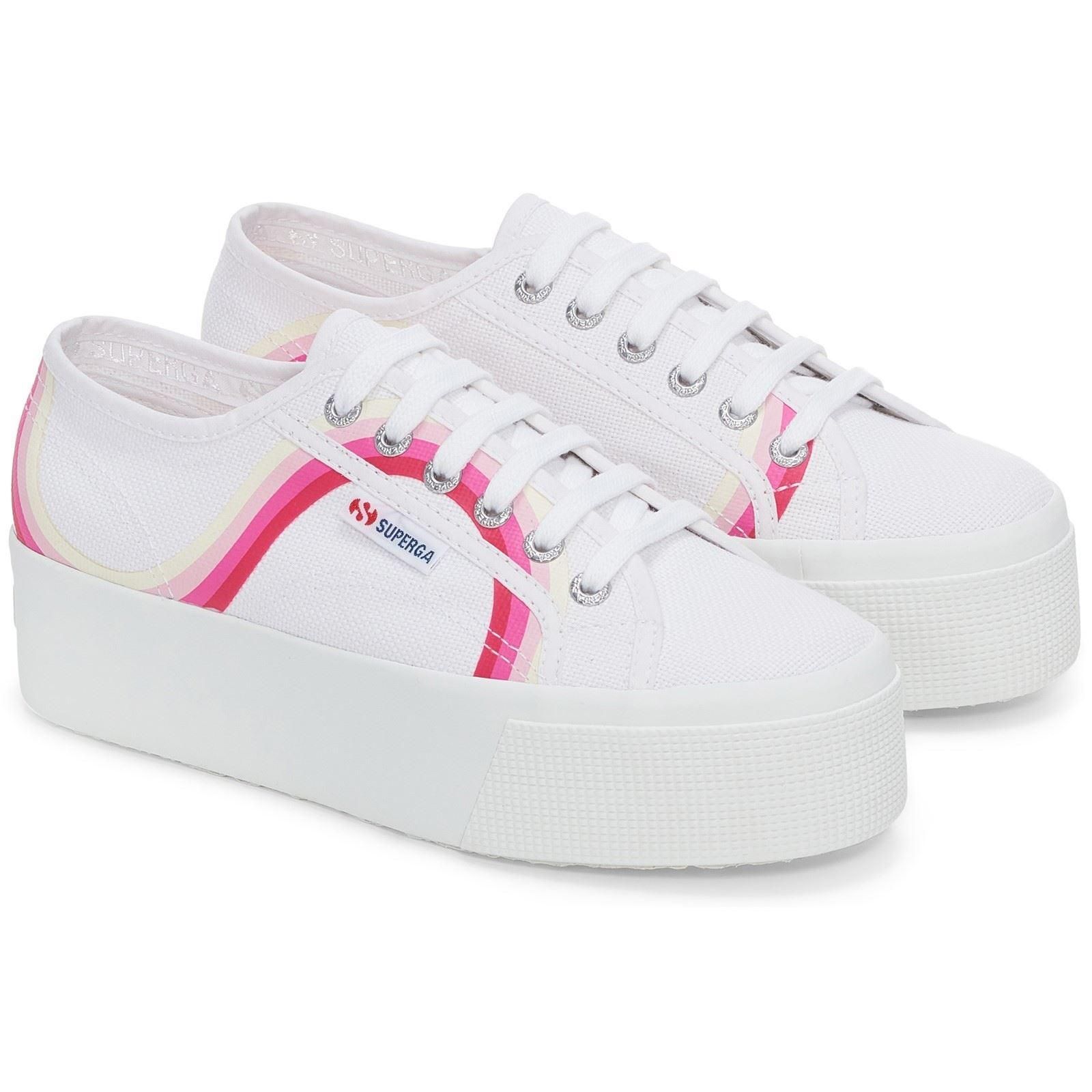 White Platform Sneakers Superga Woen's 2750 COTW Fantasy Sneaker ...
