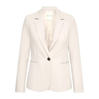 Part Two Femme, Vestes, Beige, Taille: 48 FR Blazer Classique Ch&ecirc;ne Fran&ccedil;ais