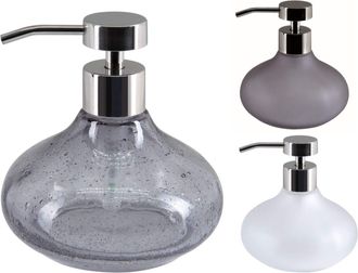 Spirella Seifenspender Mala Glas Flüssigseifen-Spender 270ml Smoke