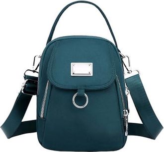 Generic Sac &agrave; dos avec compartiment &agrave; chaussures, sac &agrave; bandouli&egrave;re en tissu multi-compartiments, sac &agrave; dos tendance pour adolescentes, pour l&eacute;cole, vert ment