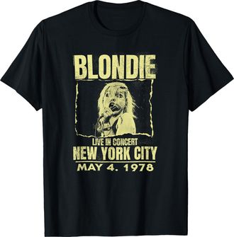 Blondie Live Concert Poster New York 1978 Vintage Band T-Shirt