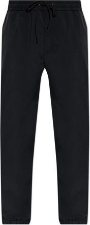 Moncler Homme, Pantalons, Noir, Taille: XL Pantalons With Logo Patch