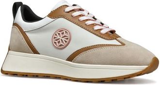 Geox Femme D Amabel A Basket, Lt Taupe/White, 39 EU