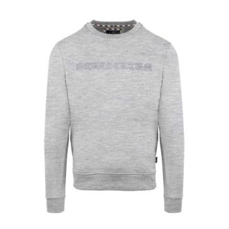 Aquascutum Sweatshirt f&uuml;r Herren, Gerippter Kragen (Grau)