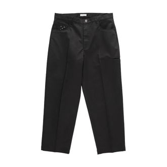 Pop Trading Company Klassische Anthrazit-Arbeitshose - - Trousers - Herren - Grau - M