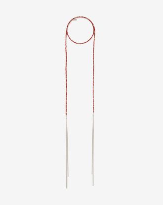 Isabel Marant Collier Emi - Femme - Rouge Rio-argent&eacute; - - Isabel Marant