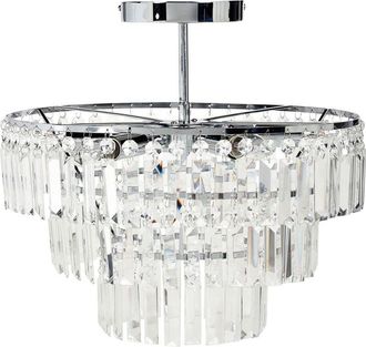 Beliani Kronleuchter AMENEIRO Transparent