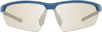 Timberland TI-1047235 Plastic Half-Rim Sunglasses - Blue