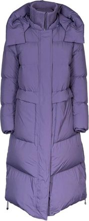 Duno Femme, Manteaux, Violet, Taille: 38 FR Long Down Coat