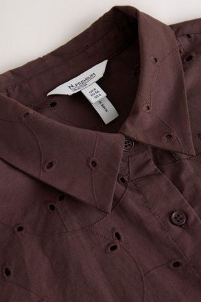 Next Blusentop N. Premium Bluse mit Lochstickerei, Kurzgr&ouml;&szlig;e (1-tlg)