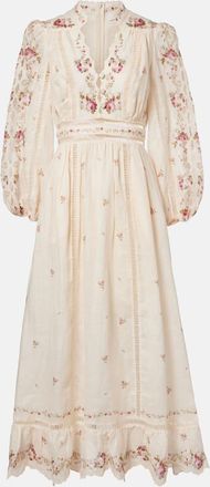 Zimmermann Midikleid Patience aus Leinen