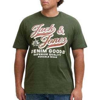 Jack & Jones Jjelogo T-Shirt SS Oneck 2 col Aw25 Noos Pls - Grande Taille, Sac fourre-Tout, 4XL