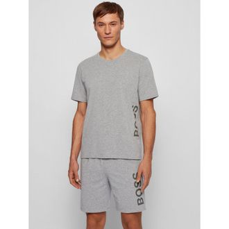 HUGO BOSS Pyjama-T-Shirt Identity RN 50442645 Grau Regular Fit