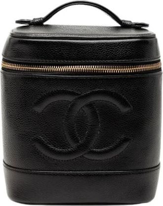 Chanel Sac Vanity Pre-owned - Femme - Pre-owned - Noir - Taille: ONE Size