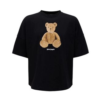 Palm Angels Homme, Tops, Noir, Taille: 2XL T-Chemises