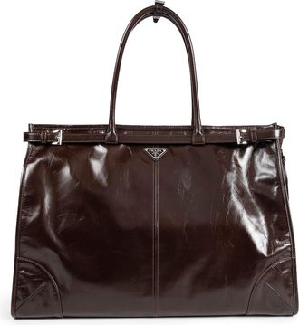 Prada Bonnie Leather Tote Bag