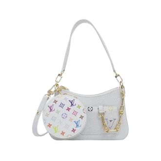 Louis Vuitton Pre-owned Marellini Leder Schultertasche - - Pre-owned - Damen - Wei&szlig; - ONE SIZE