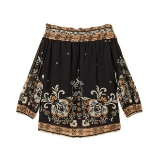 Twinset Damen, Blusen & Hemden, Schwarzk, MGr&ouml;&szlig;e