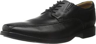 Clarks Tilden Walk Tissu Oxford Homme, Noir, 47 EU