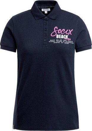 soccx Poloshirt mit Puff-Print
