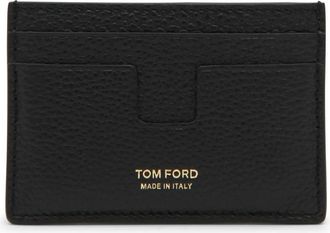 Tom Ford Portemonnaies - Black Leather Card Holder - Gr. unisize - in Schwarz - f&uuml;r Damen