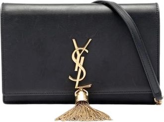 Saint Laurent Sac bandouli&egrave;re Kate Pre-owned - Femme - Pre-owned - Noir - Taille: ONE Size